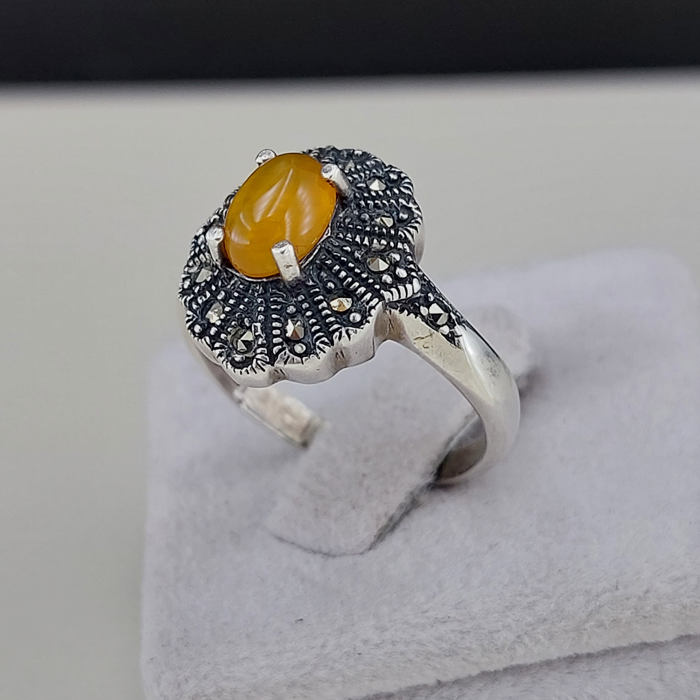 Persian Mystique – Silver Ring Engraved with Sharf al-Shams - ShopiPersia