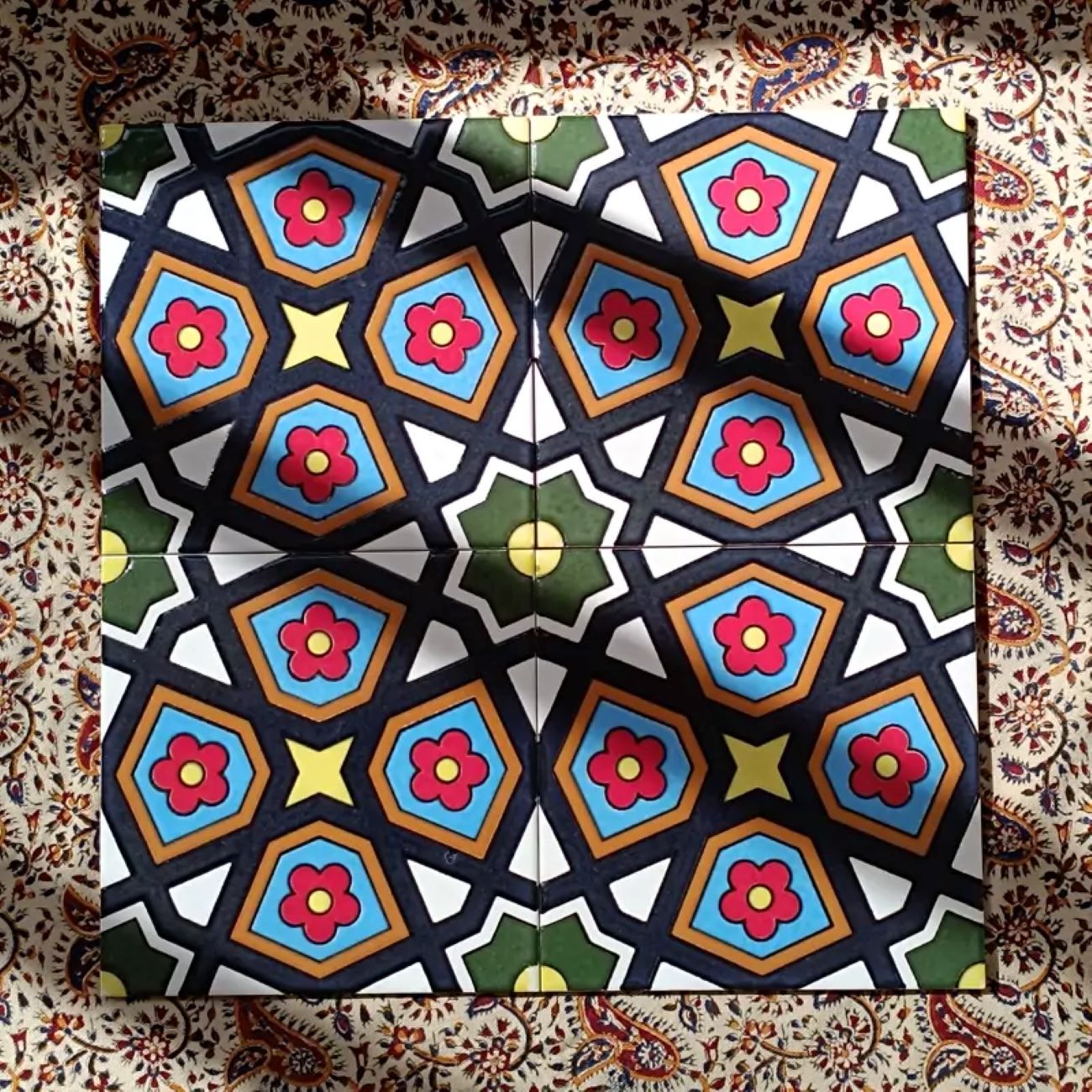 Persian Tiles – Wall and Floor Tile Quick and Easy Installation 25 Pcs ...