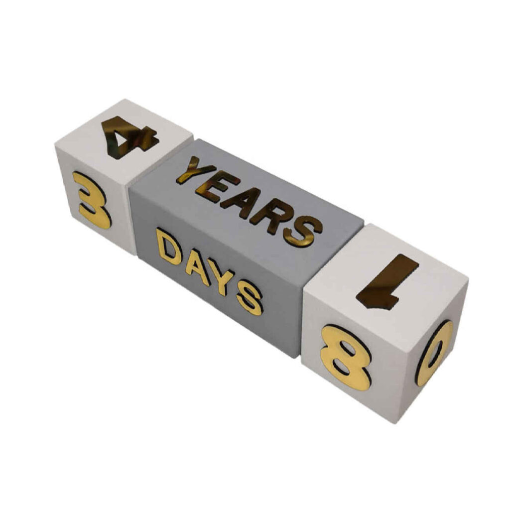 Wooden Cube Desk Calendar – Minimalist & Durable Addition to Your ...