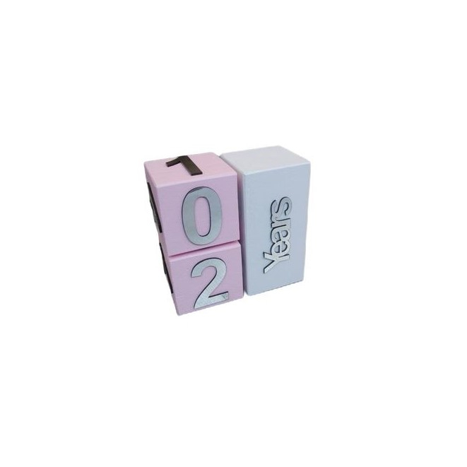 Wooden Cube Desk Calendar – No Battery Needed Modern Desk Organizer ...
