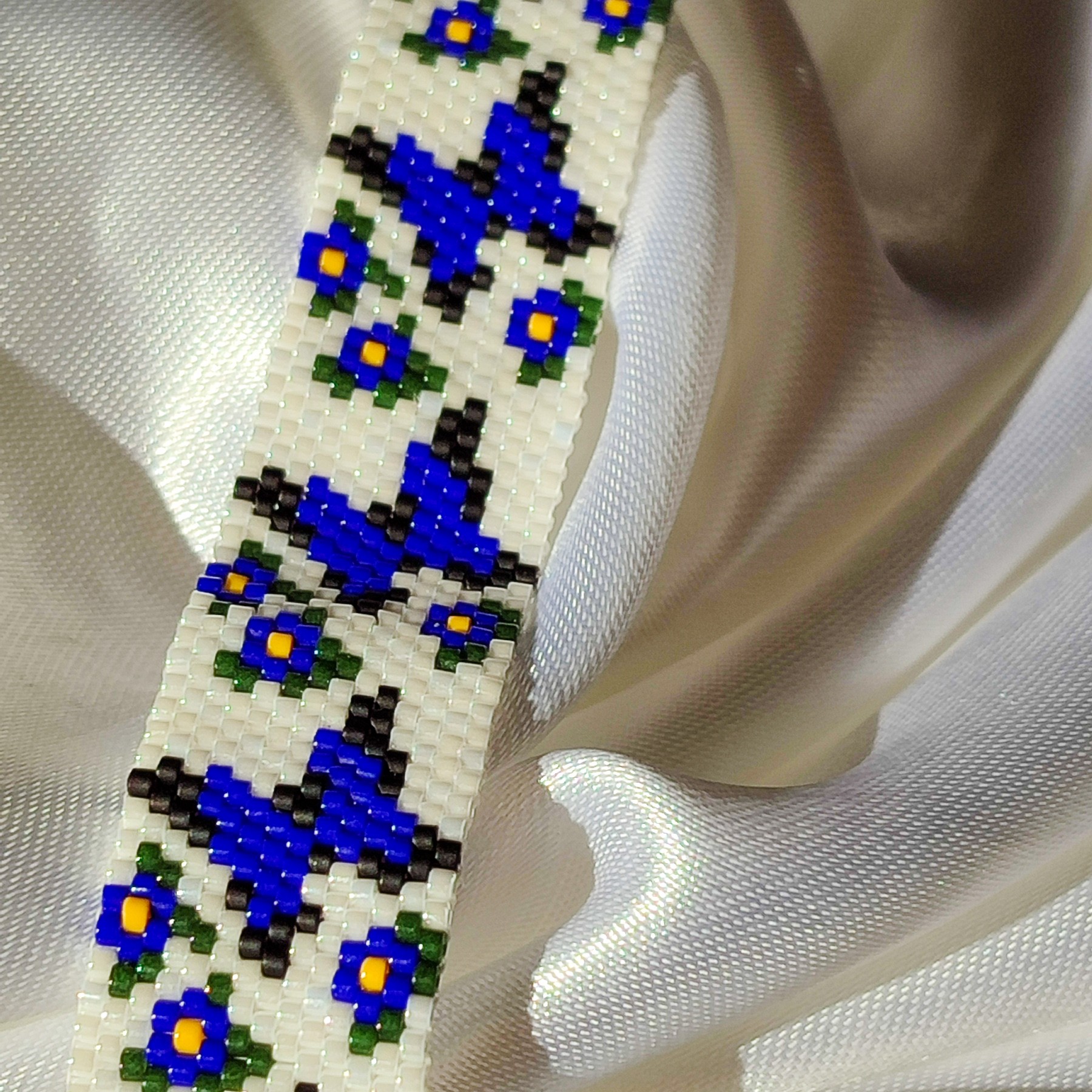 Woven Beaded Bracelet – with Butterfly Design - ShopiPersia