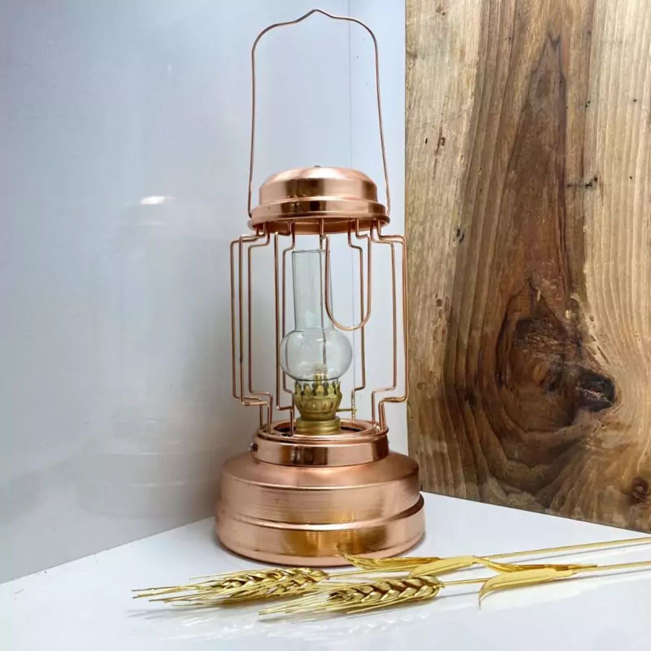 Copper Oil Lamp, Handcrafted Persian Traditional Design with Intricate ...