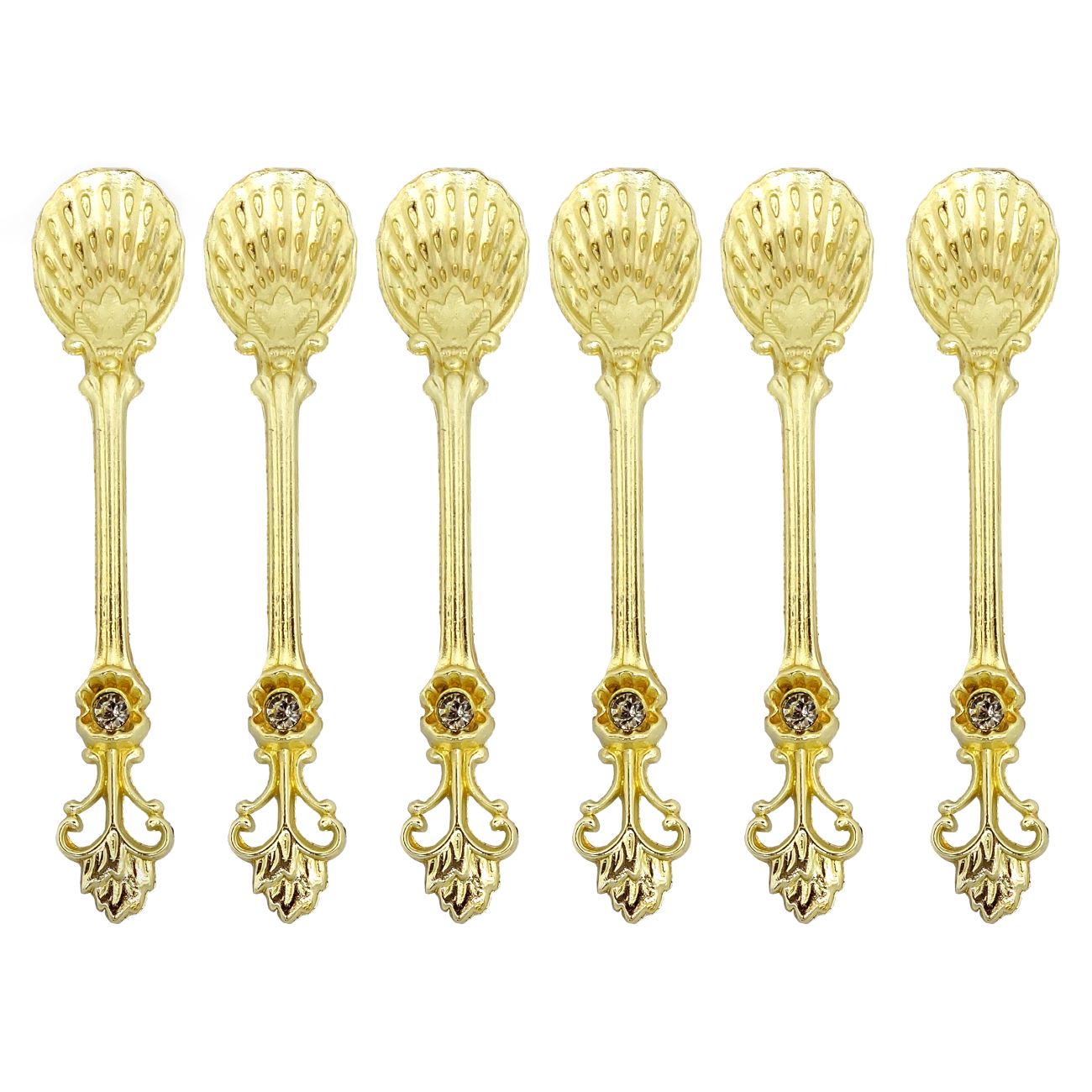 Gem Tea Spoon Set – Elegant 6-Piece Collection for Stylish Dining ...