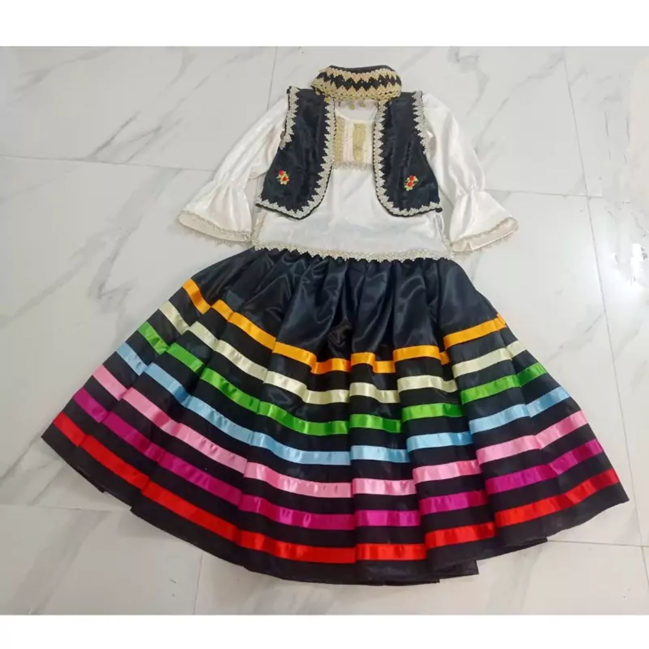 Gilaki Traditional Clothing Set for Girls and Boys, Including Hat ...