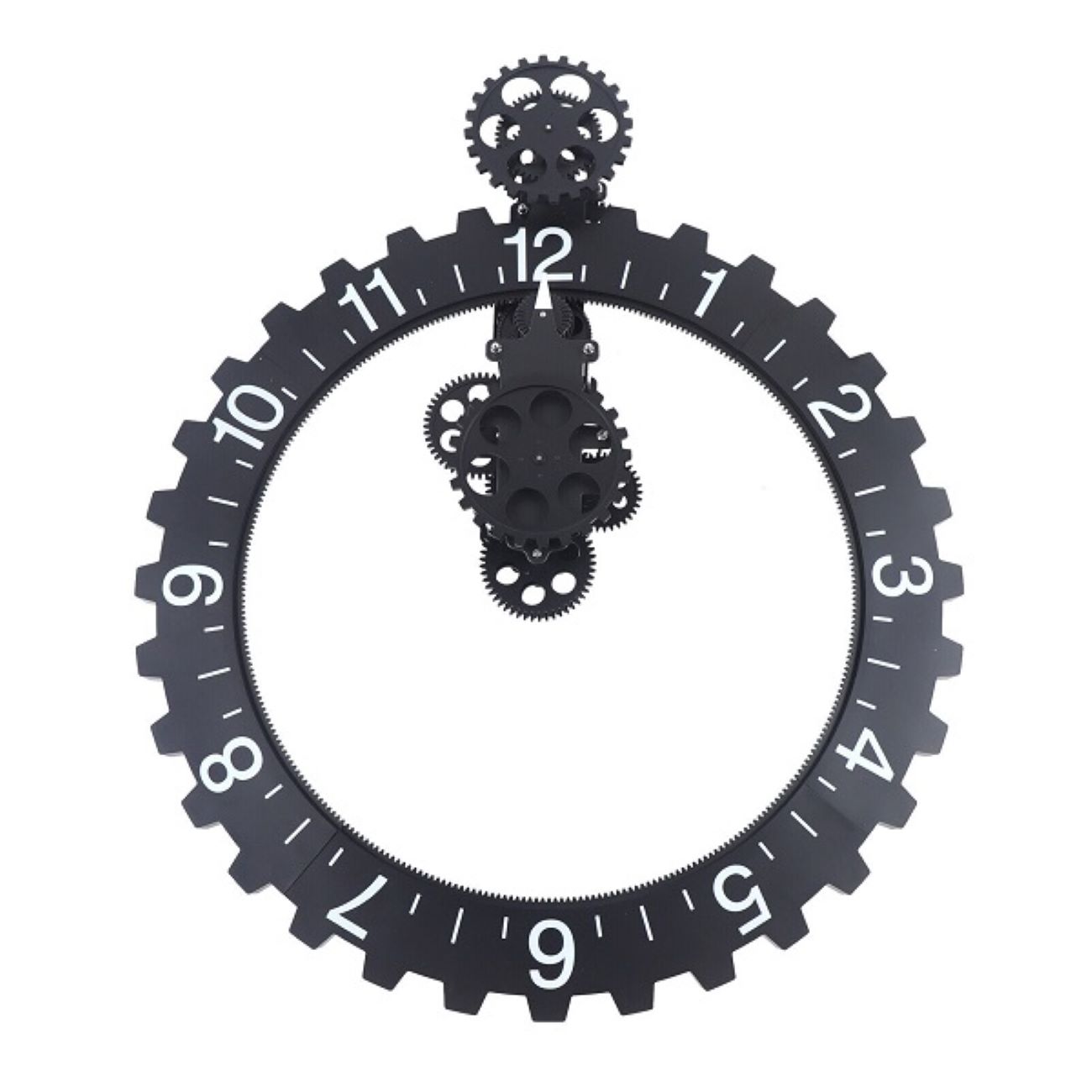 Mechanical Gear Wall Clock with Rotating Dial – The Perfect Blend of ...
