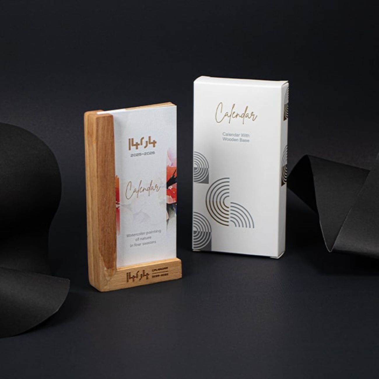 Wooden Desk Calendar for the Year 1404 with - Luxury on Your Desk ...