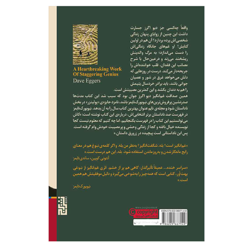 A Heart heartbreaking Work of Staggering Genius by Dave Eggers (Farsi ...