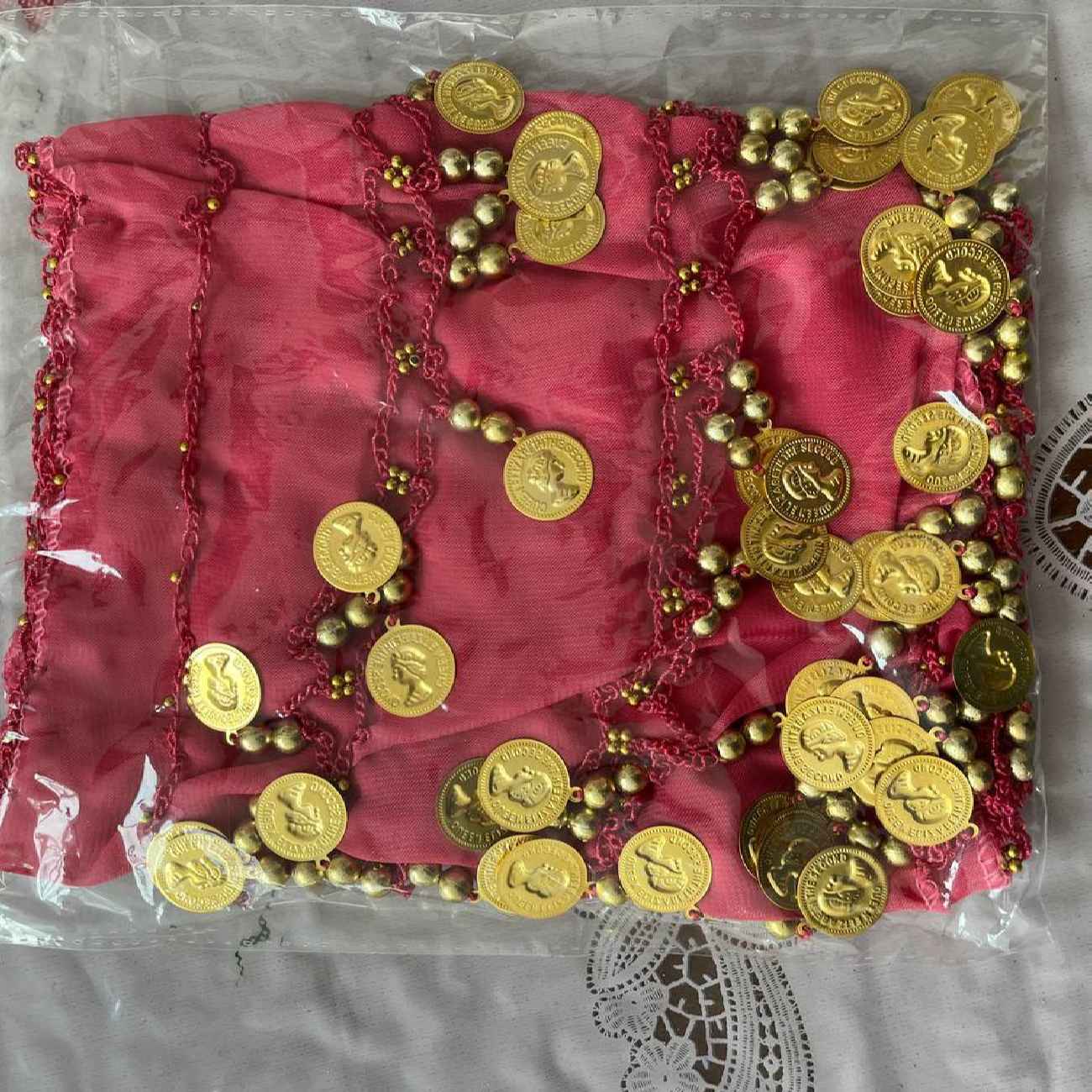 Coin Belly Dance Hip Scarf – Suitable for Belly Dance Performances ...