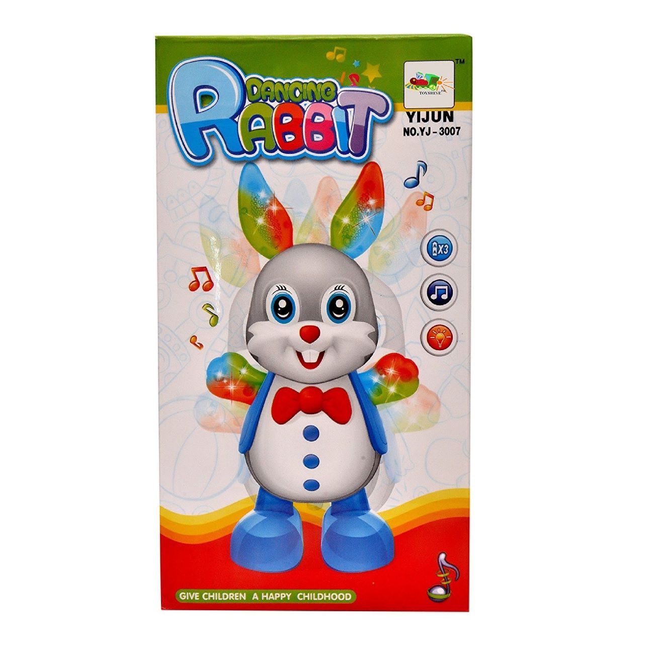 Interactive Musical Rabbit Toy with Light-Up Hands, Dancing Motions ...