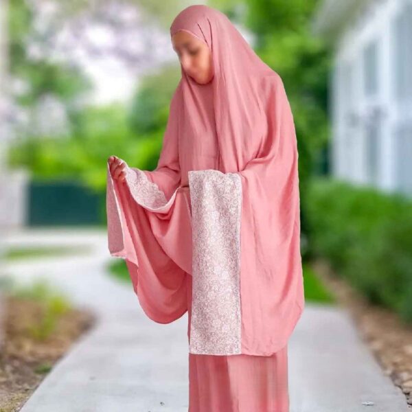 Islamic Namaz Chador for Women Ideal for Praying - Purple Flower ...
