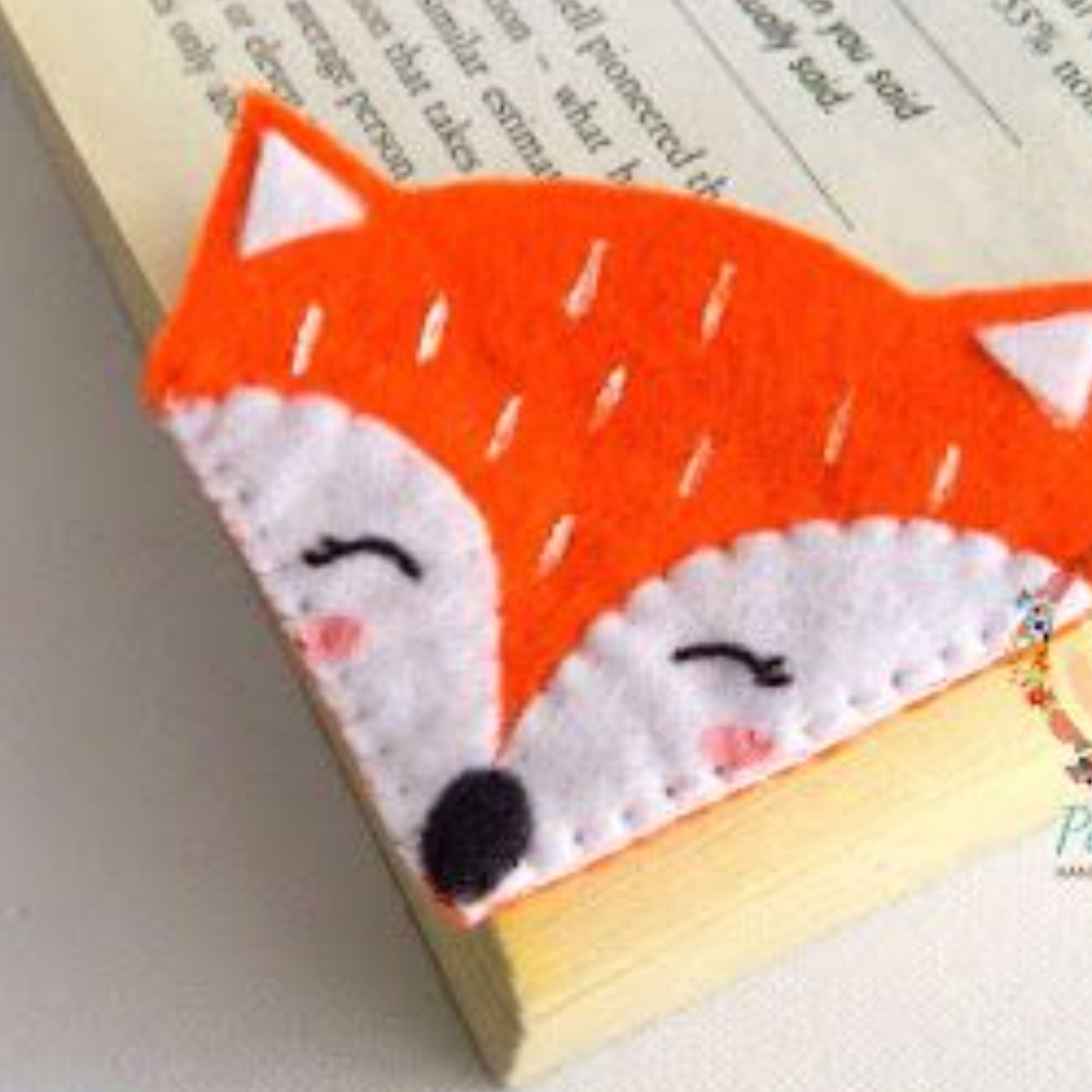 Animal Felt Corner Bookmark – Fun Design Suitable for Children (10x ...