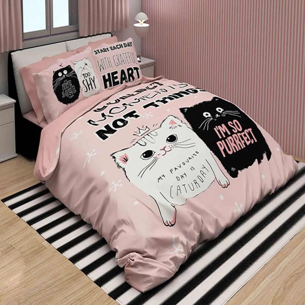 Cozy Nights Bedding Set – Perfect for Kids Kitty Design in 5 Pcs ...