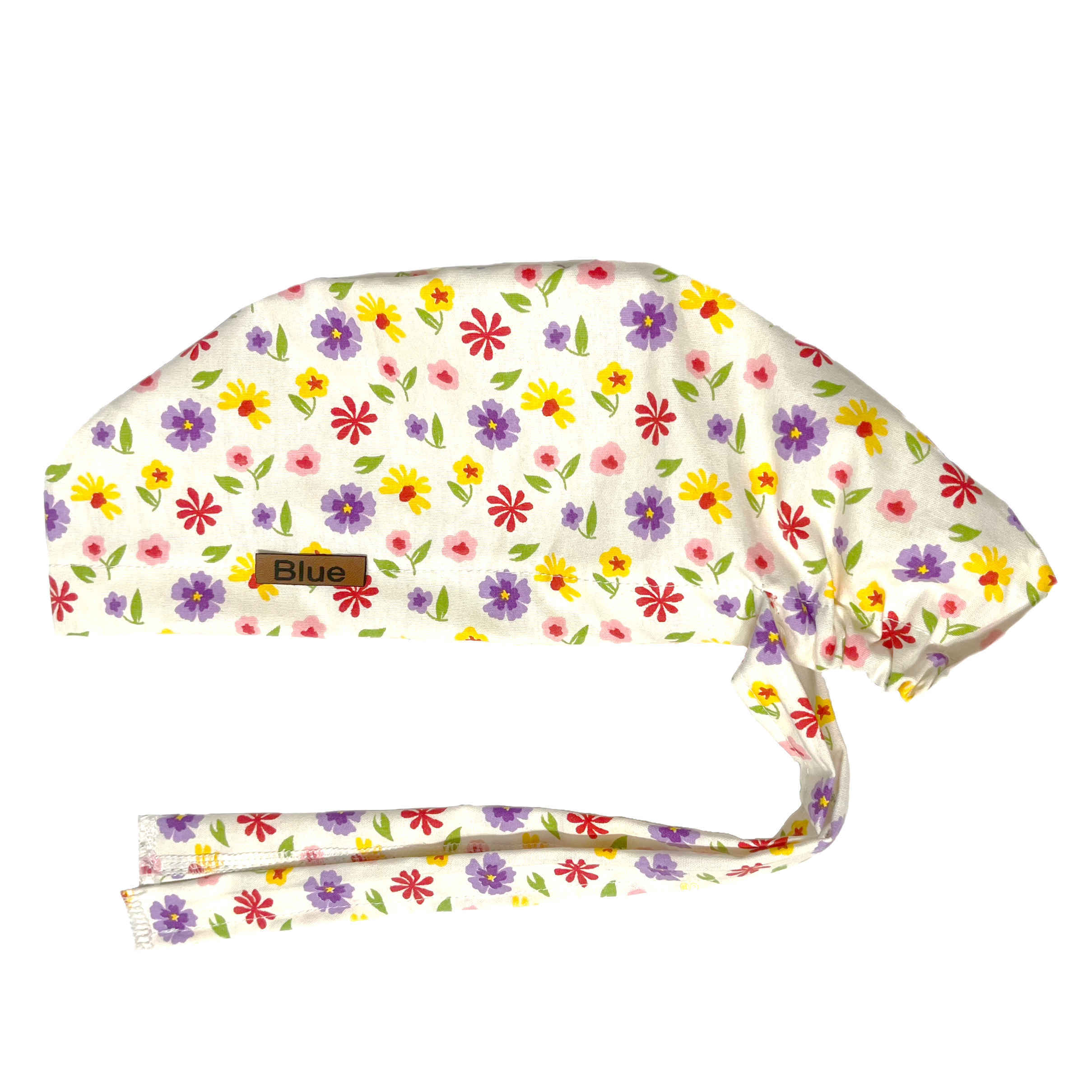 Floral Scrub Cap with Ties – Suitable for Doctors and Nurses - ShopiPersia