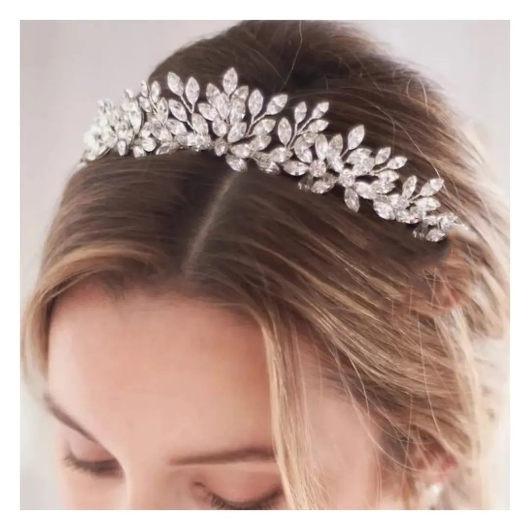 Handmade Crystal Tiara – Suitable for Modern Weddings & Elegant Looks ...