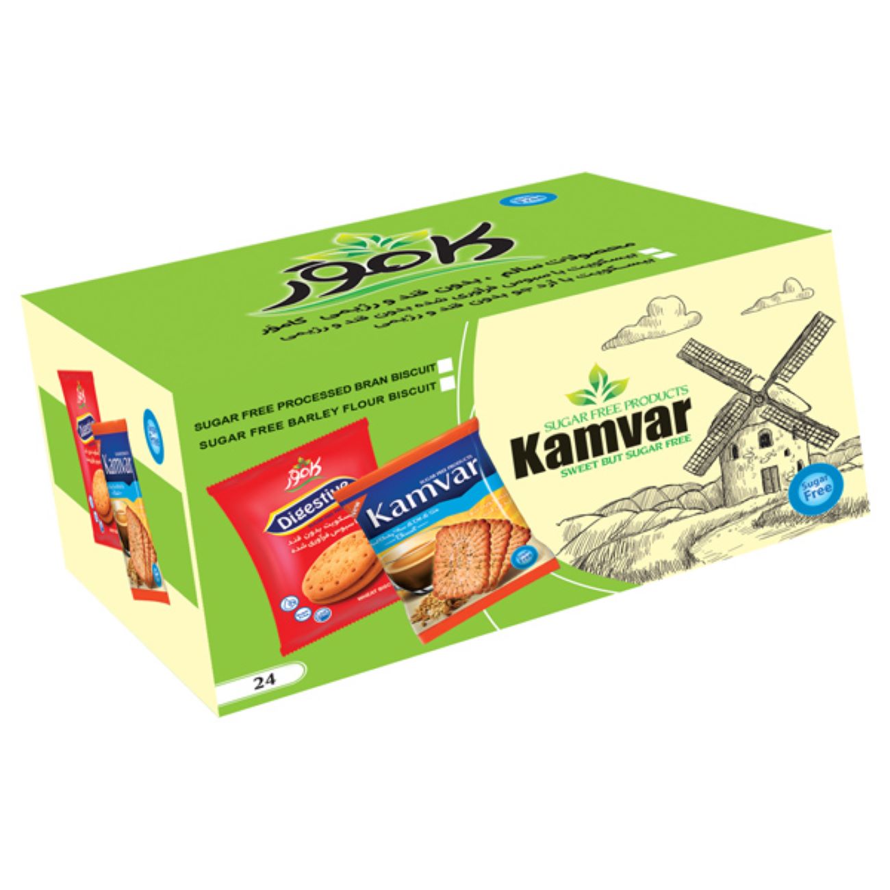 Kamvar Sugar-Free Whole Wheat Biscuit – 300g - ShopiPersia