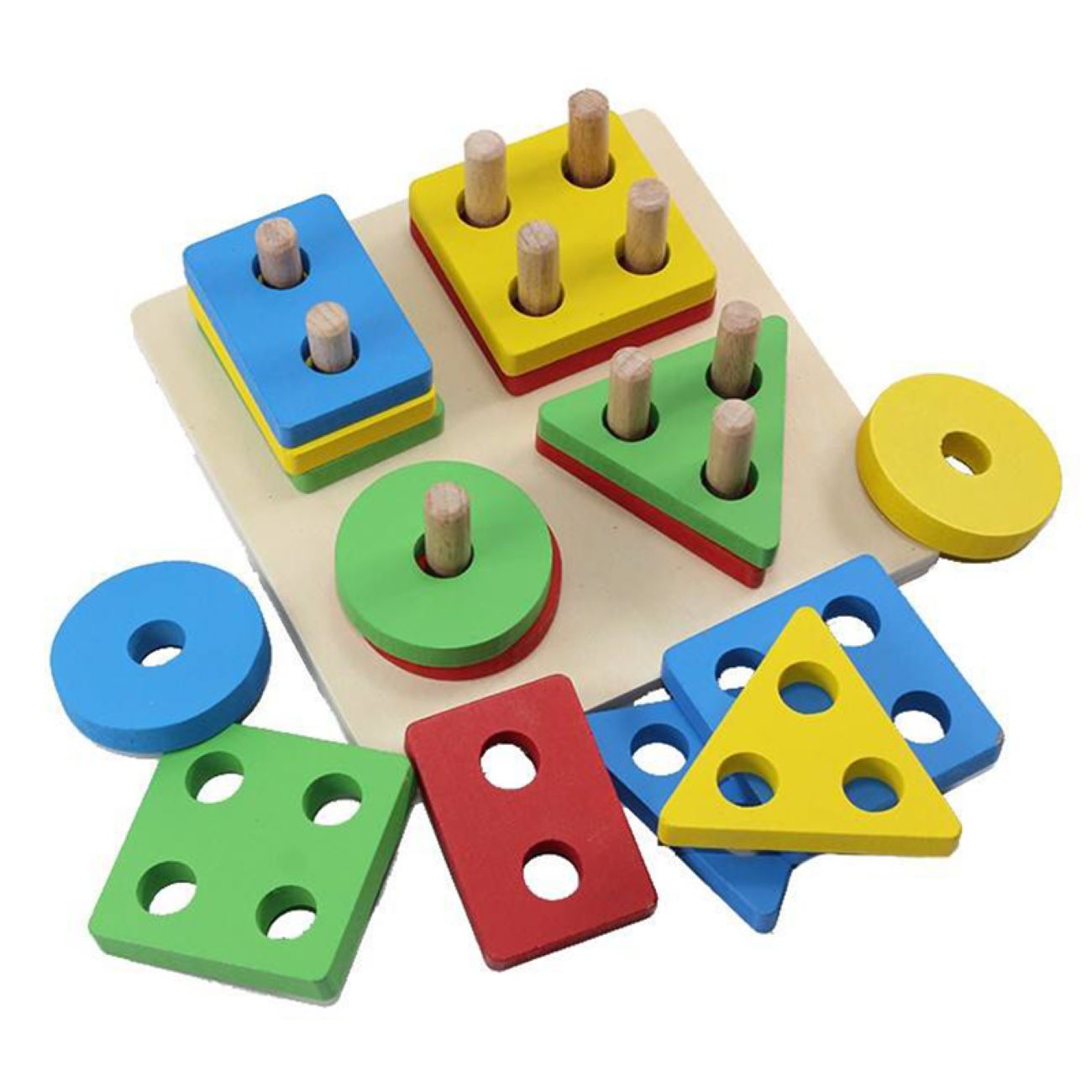 Montessori Educational Geometric Shapes Toy – Suitable for Home or ...