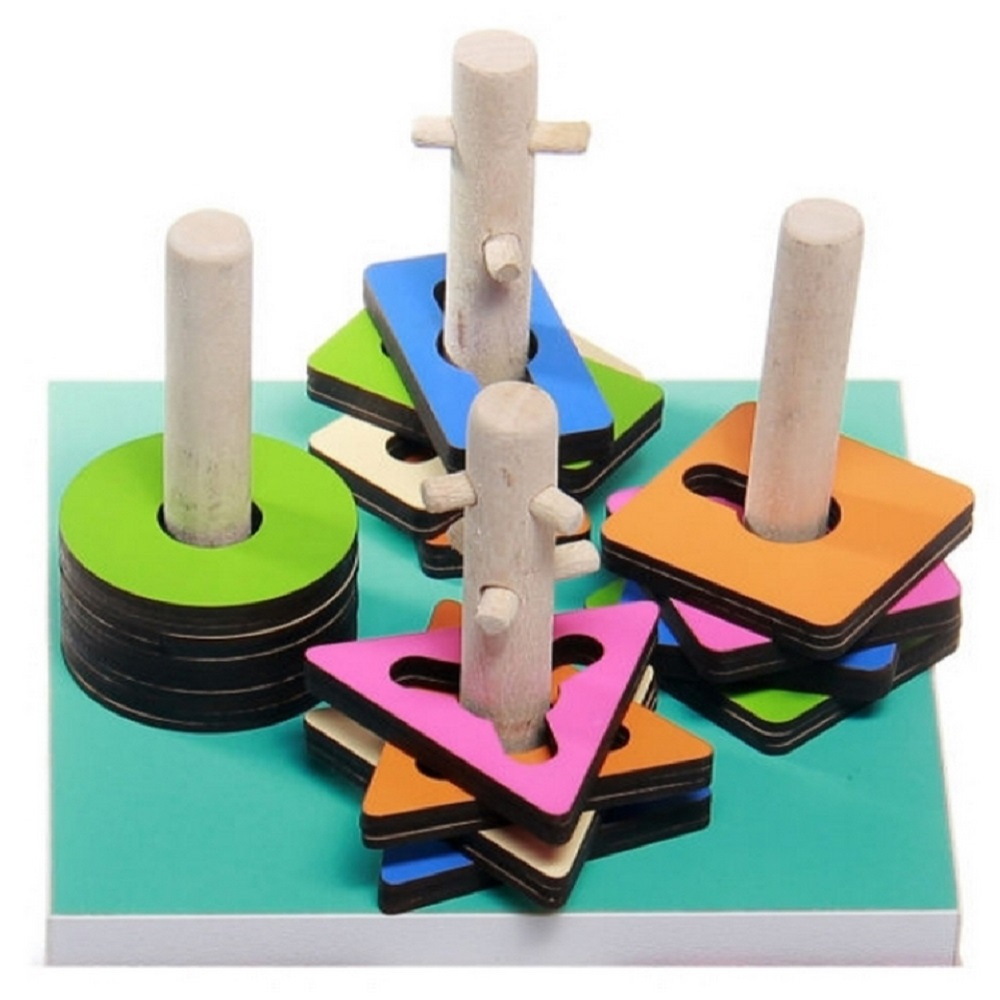 Montessori Geometry Puzzle – Suitable for Kids Learning Colors and ...