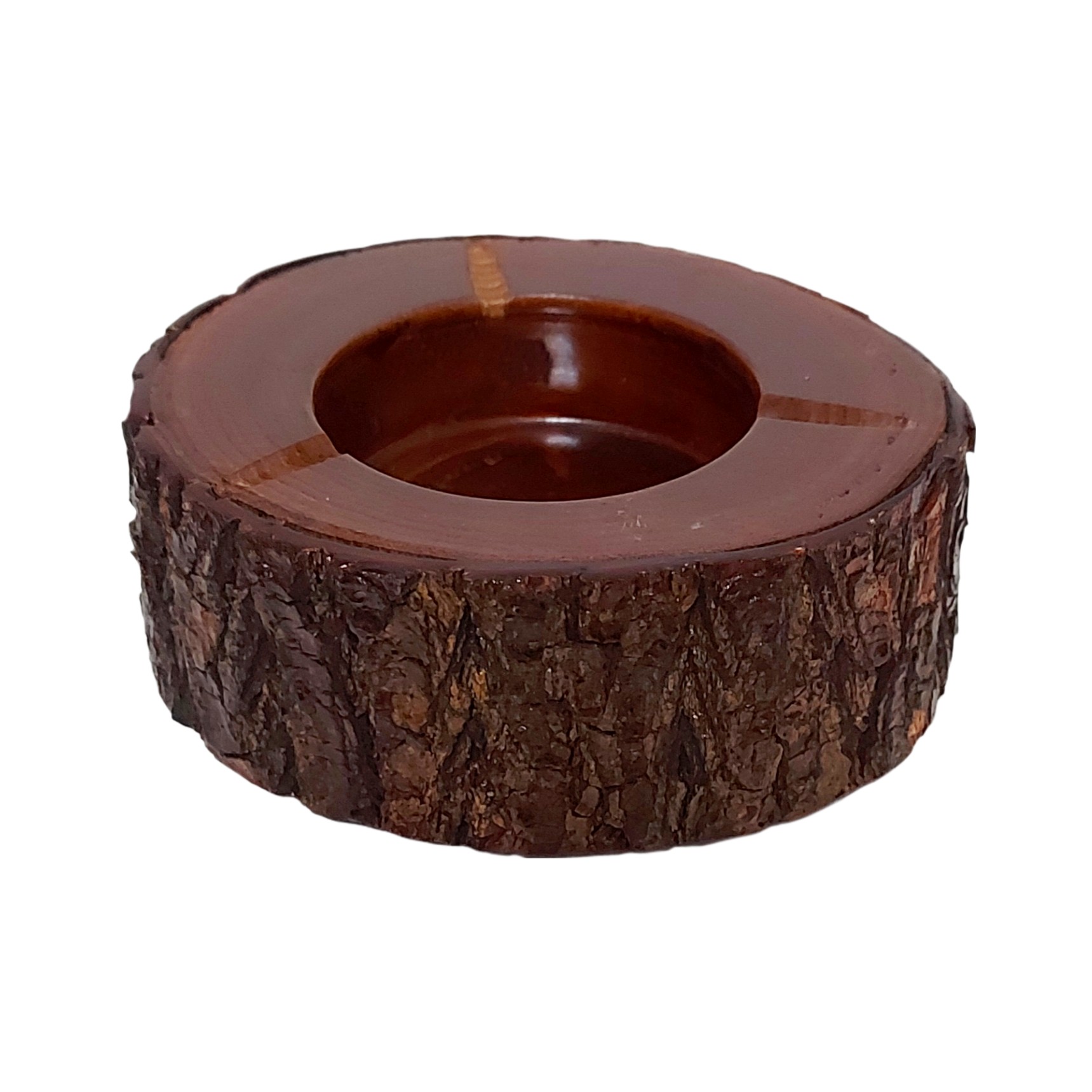 Natural Wooden Log Ashtray – Suitable for Gifts and Personal Use ...