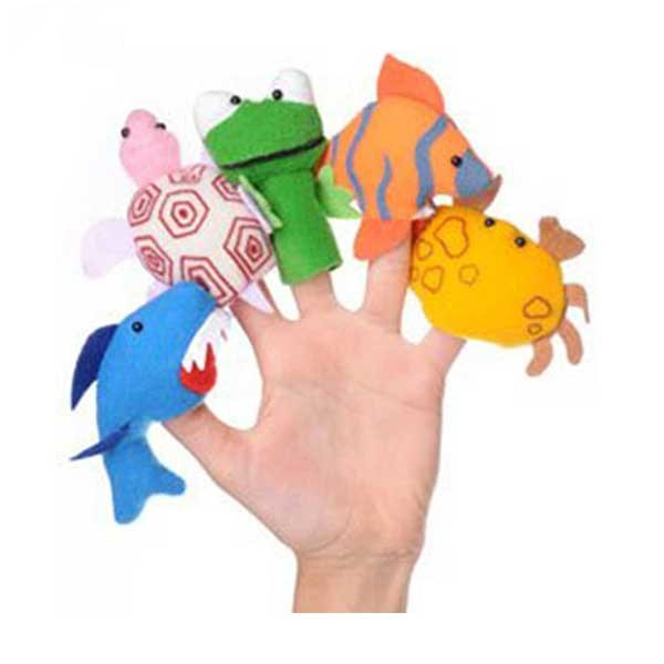 Sea Animal Finger Puppets – Suitable for Educational Use, Set of 5 ...
