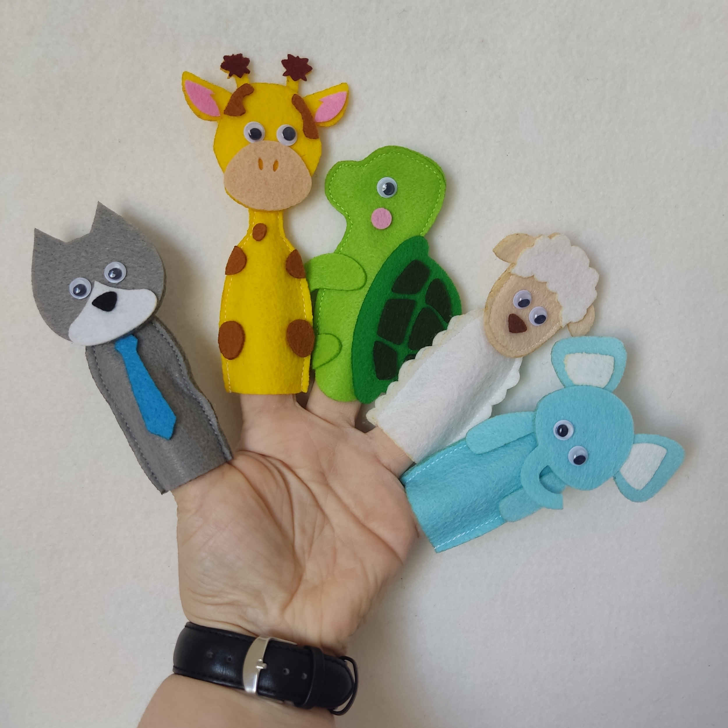 Soft Felt Kids Puppets – Finger Dolls, Suitable for Home or Classroom ...