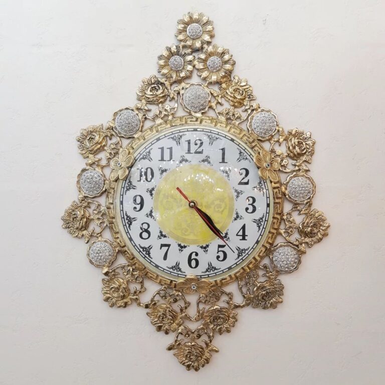 Brass Wall Clock with a Traditional Design for Sophisticated Interiors ...