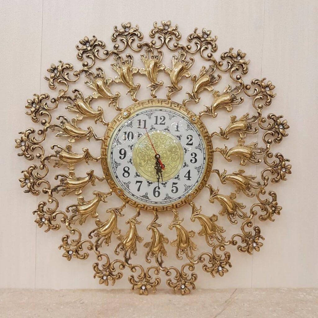 Elegant and Timeless Brass Wall Clock with Classic Design for a Refined ...