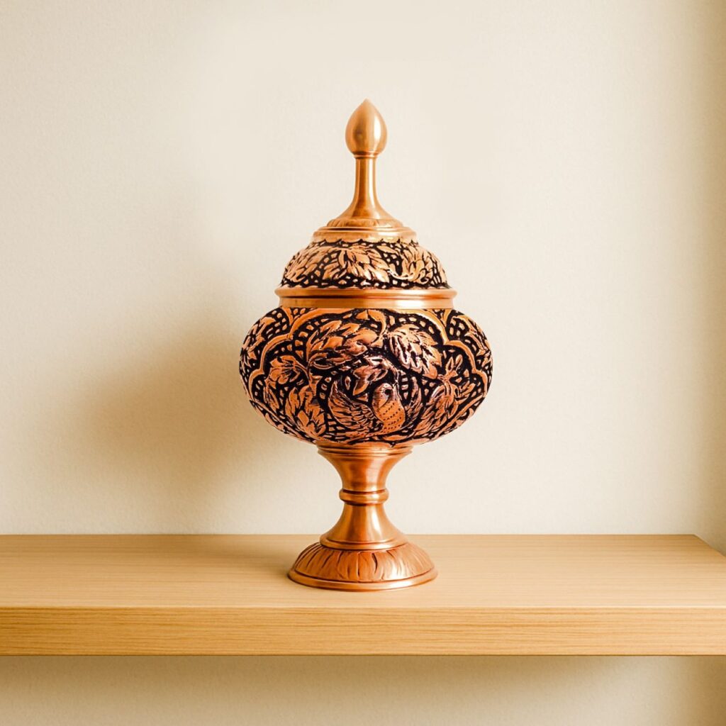 Handcrafted Copper Candy Bowl Flower Design – Exquisite Craftsmanship ...