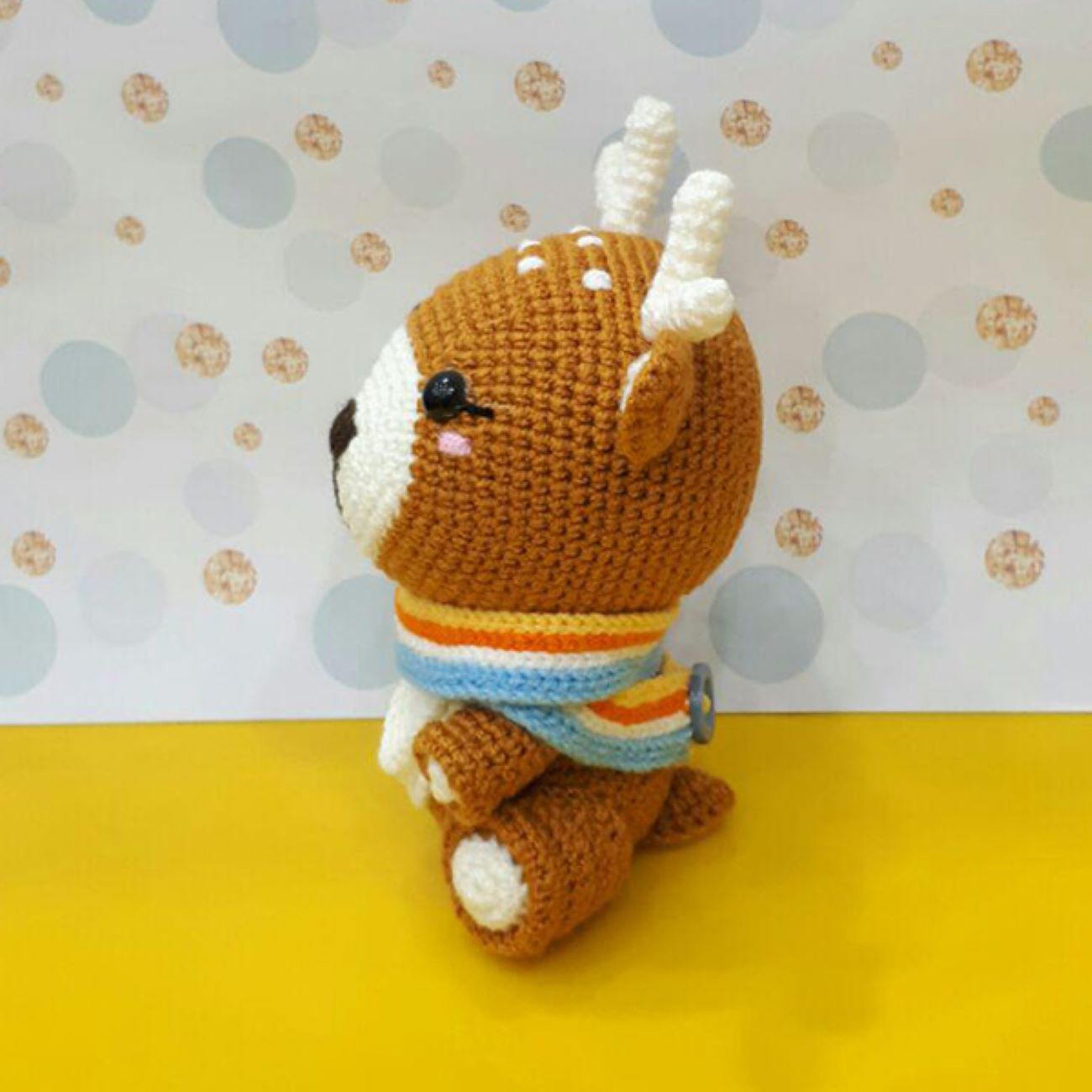 Handcrafted Knitted Deer Doll – Soft and Charming Handmade Toy ...