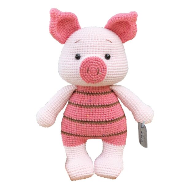 Yarn-Crafted Knitted Pig Doll – A Whimsical Addition to Any Toy ...
