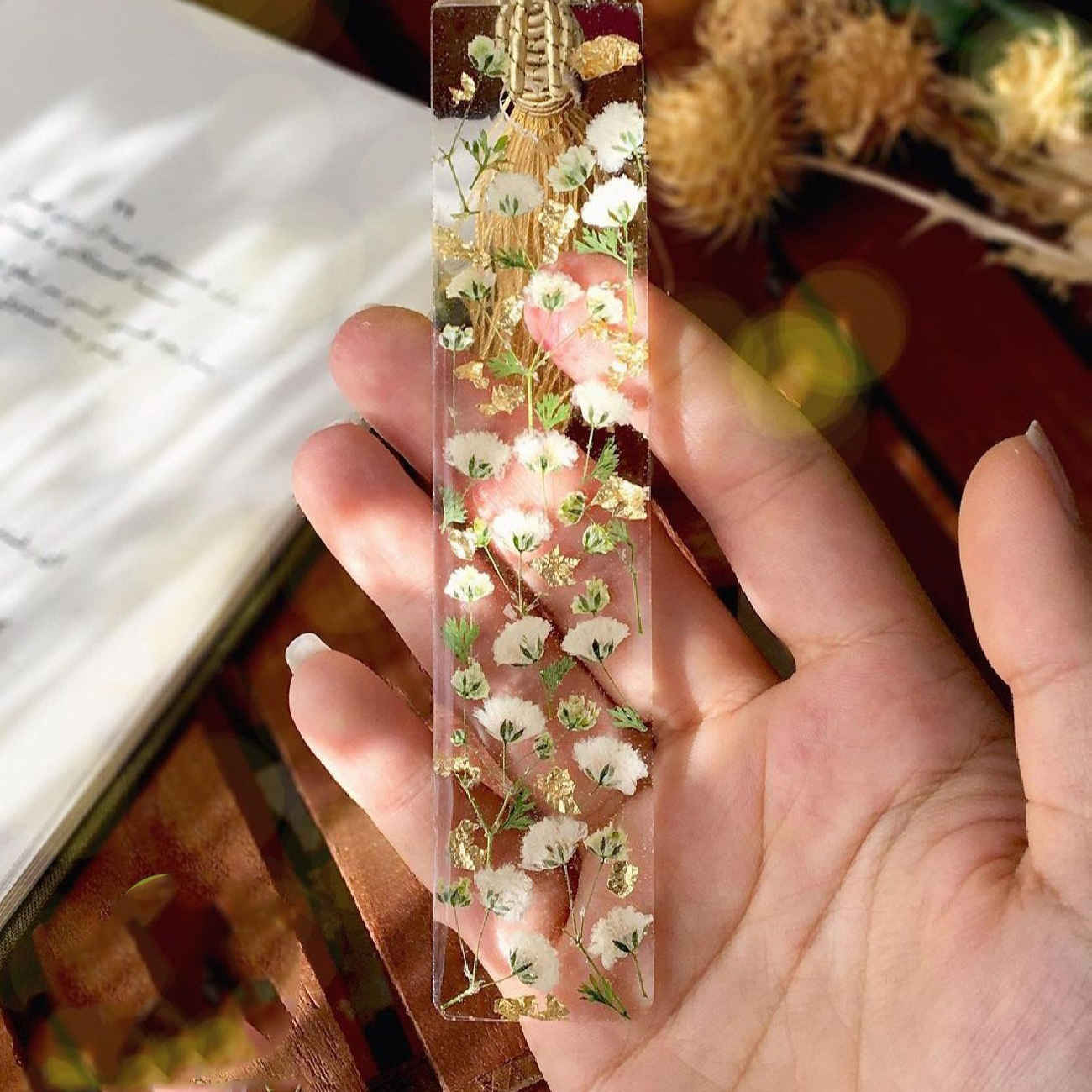 Handcrafted Bookmark Covered in Tiny Flowers – Pretty Floral Design to ...