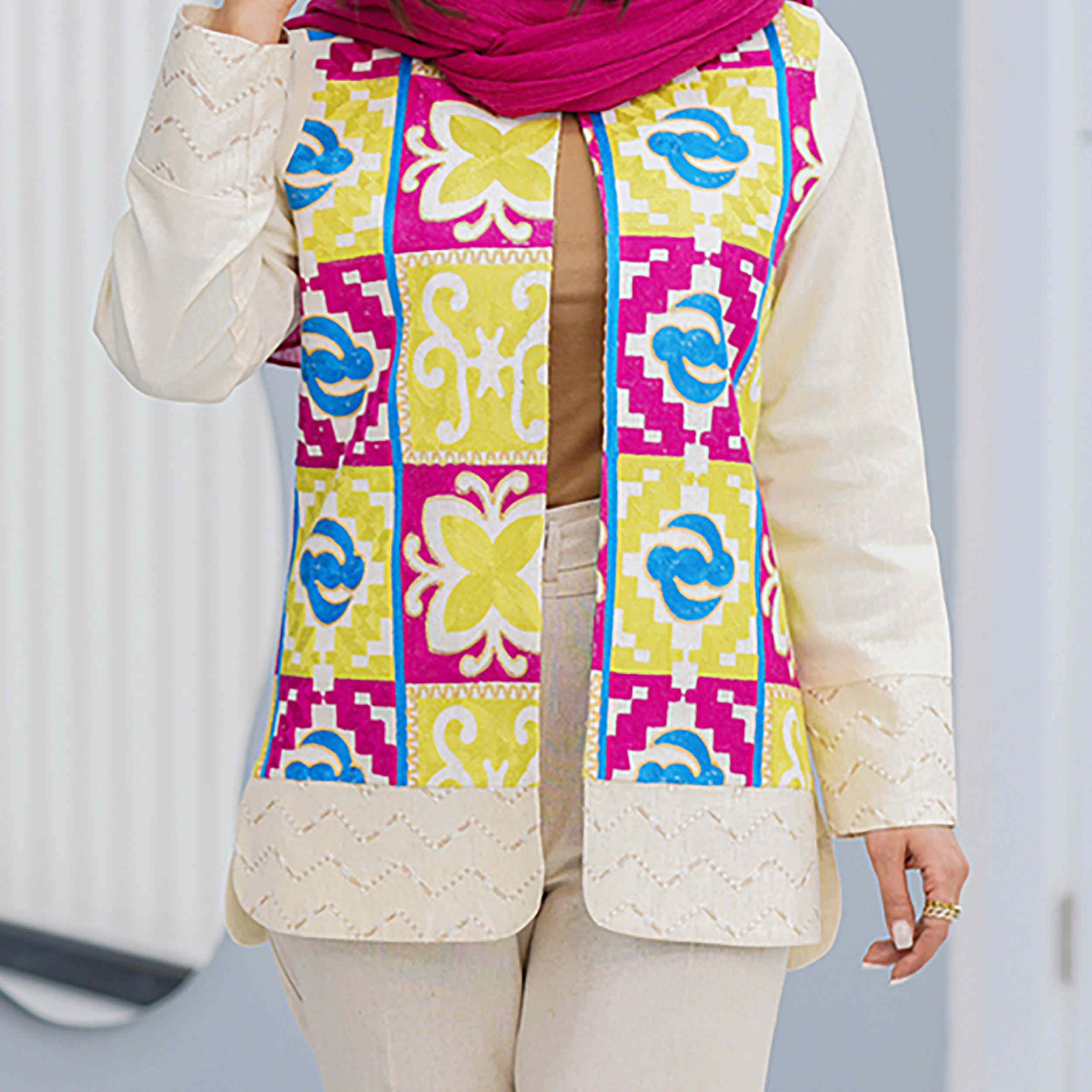 Iranian Manto Perfect for Warm Weather Comfort & Style in Cream ...