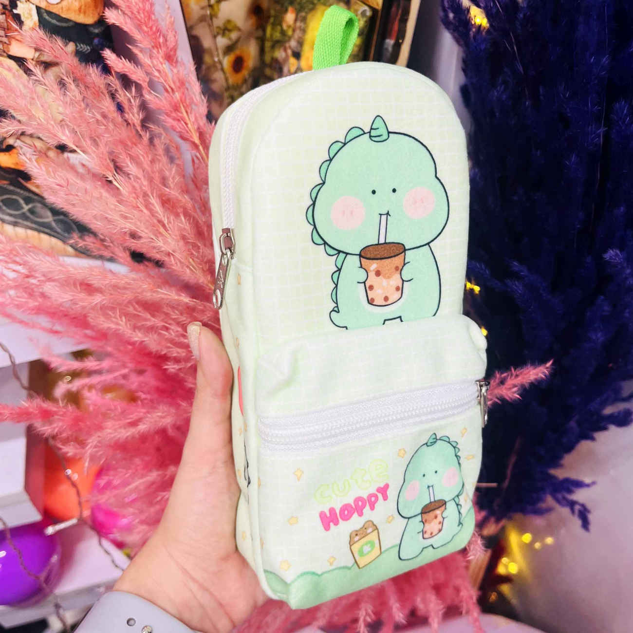 Velvet Dinosaur Pencil Case – Adorable & Soft Storage for Children’s ...