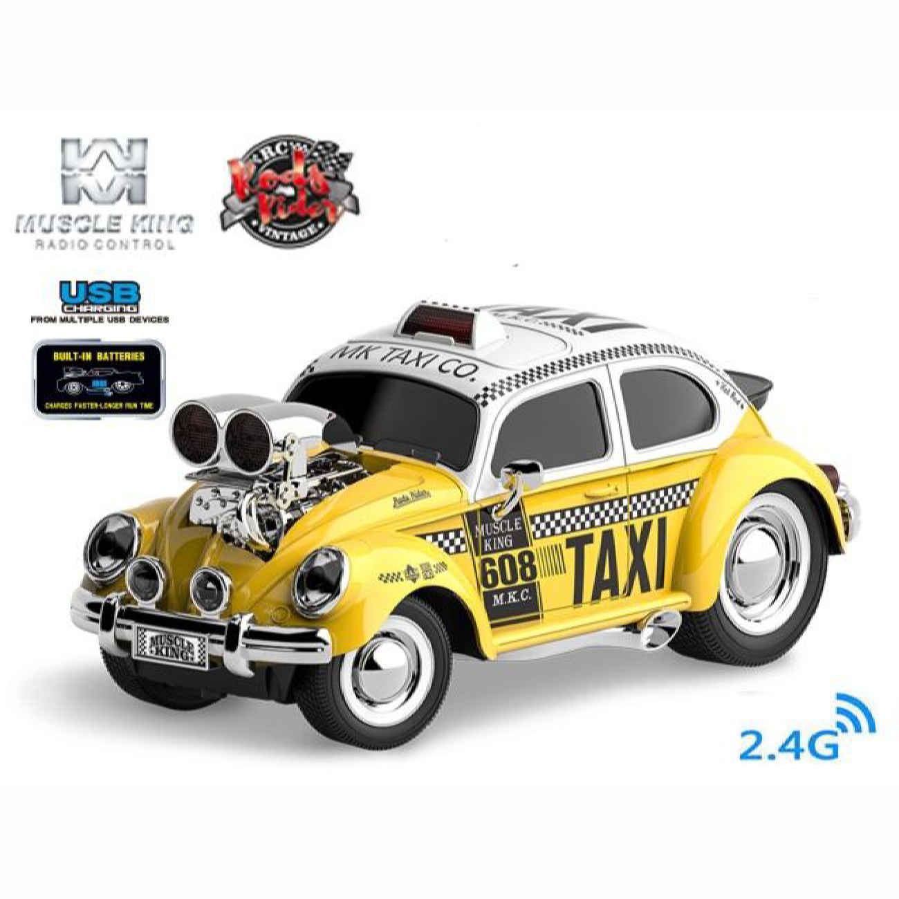 Volkswagen Taxi Model Remote-Controlled & Musical Toy Car in Yellow ...