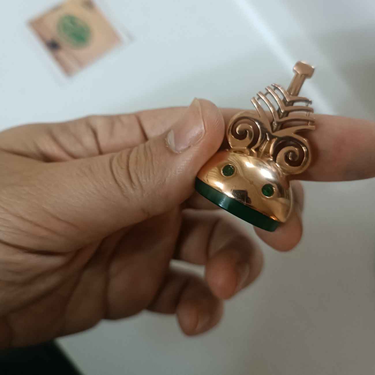 Bronze Khatam Stamp - Inspired by the Stone Seals of Achaemenid Rulers ...