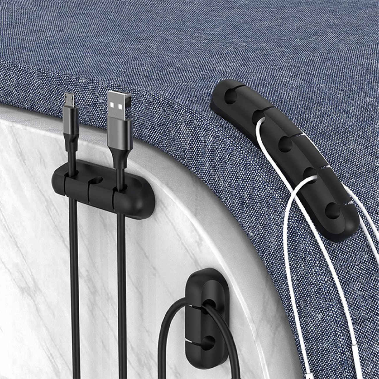 Cable Management Organizer – Wire & Cord Holder for Home, Office ...