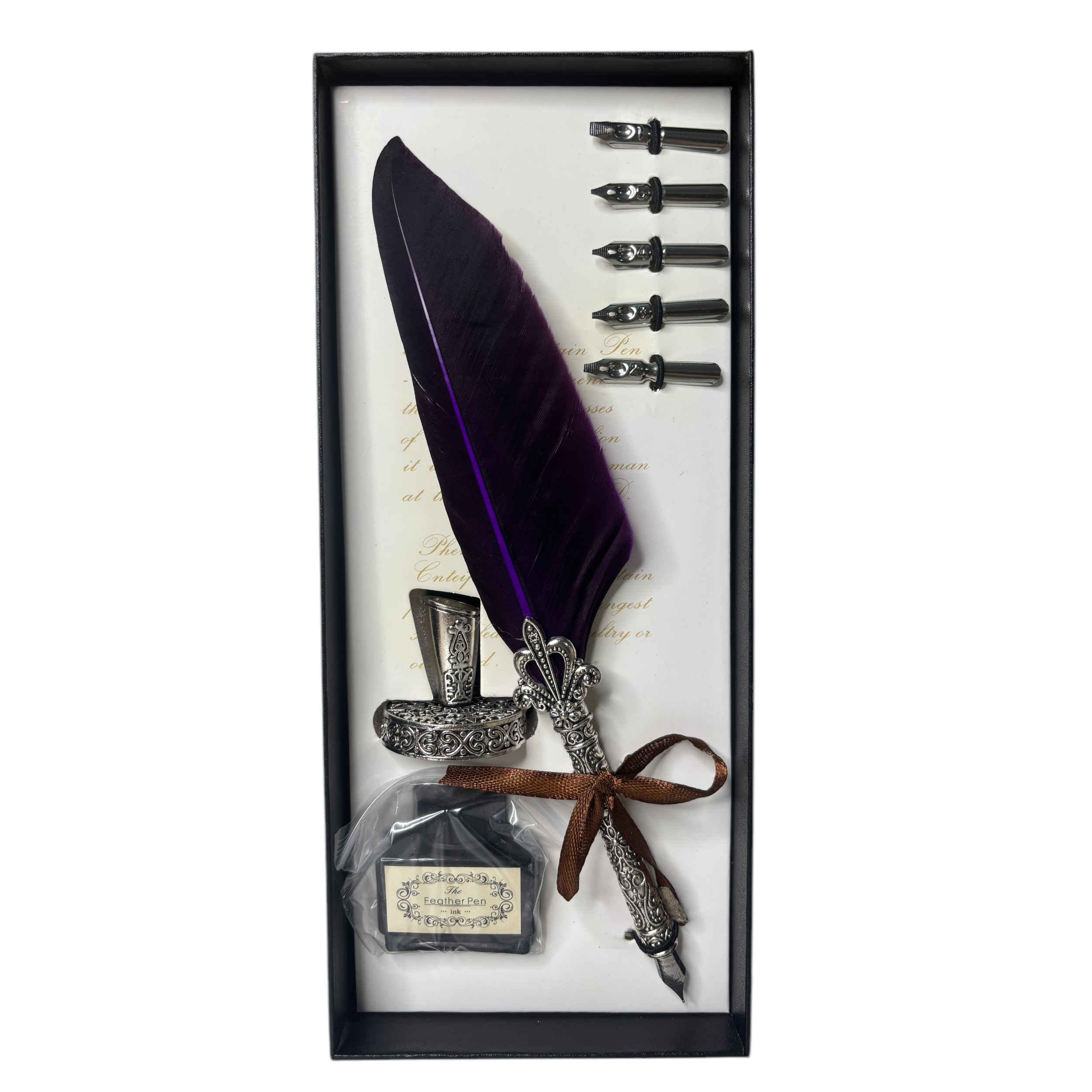 Elegant Calligraphy Feather Pen Set for Handwriting, Letters, and ...