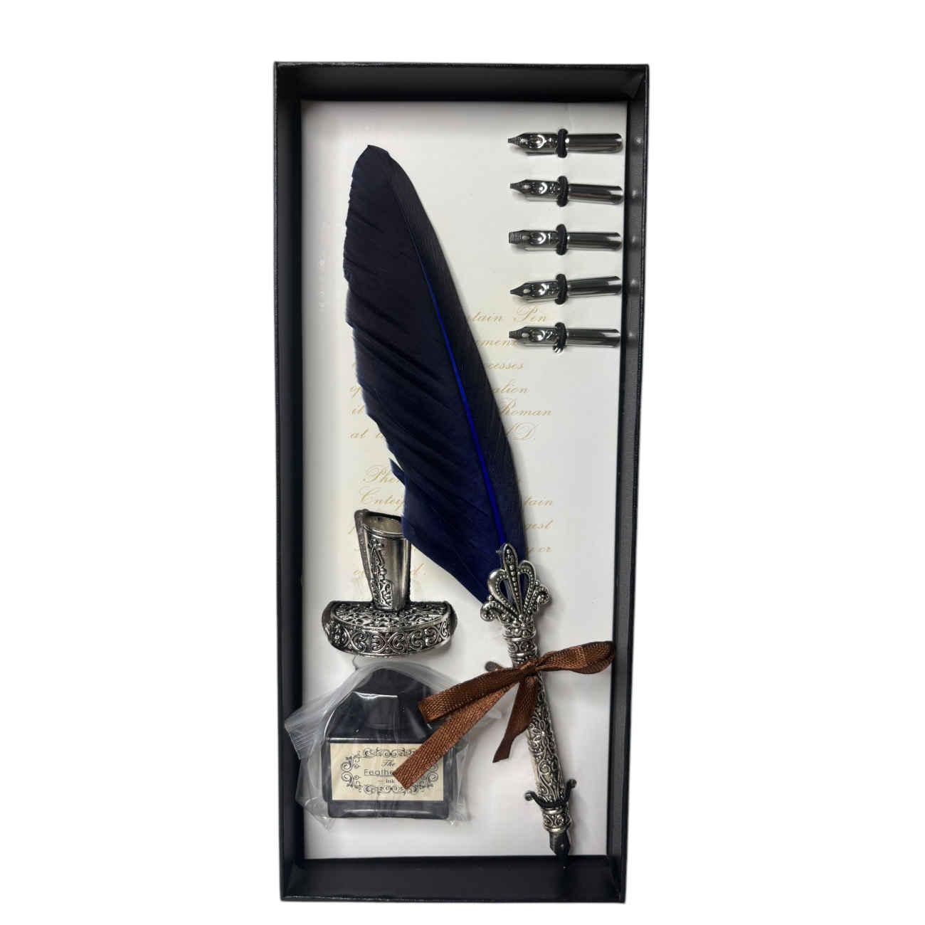 Elegant Calligraphy Feather Pen Set for Handwriting, Letters, and ...