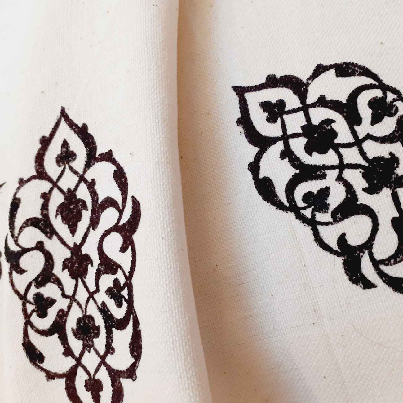 Handmade Linoleum Stamp – Traditional Design, Perfect for Fabric ...