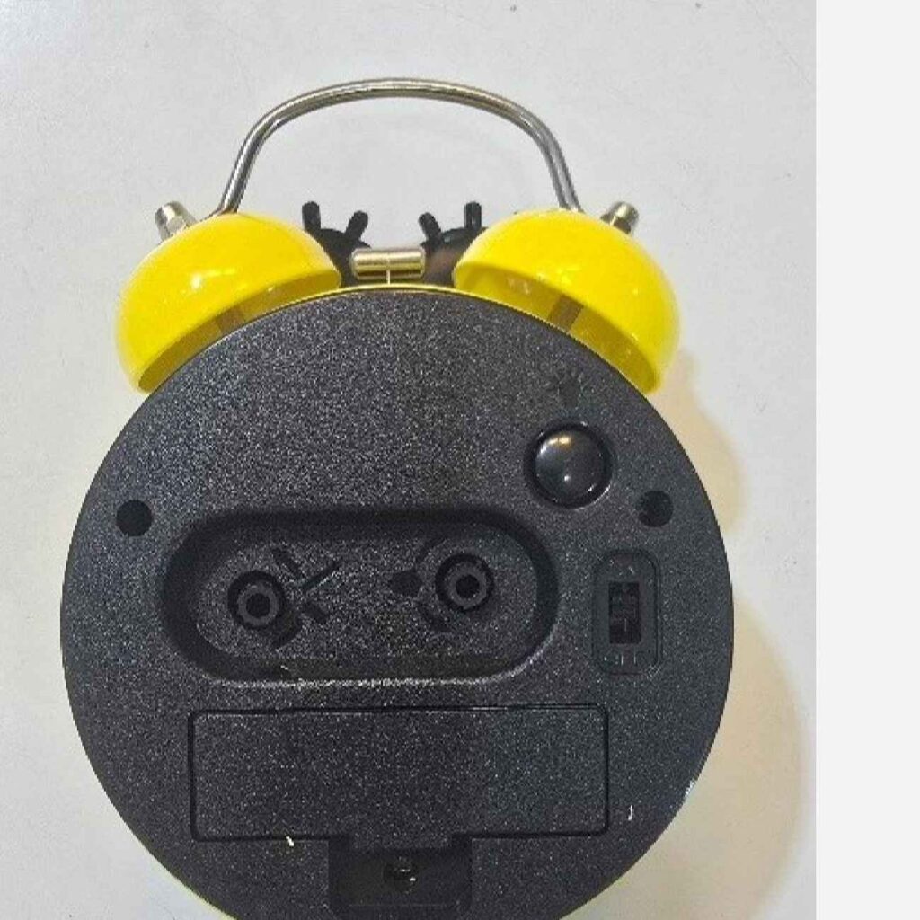Sponge Bob Square Pants Twin Bell Clock – Yellow Cartoon Alarm ...