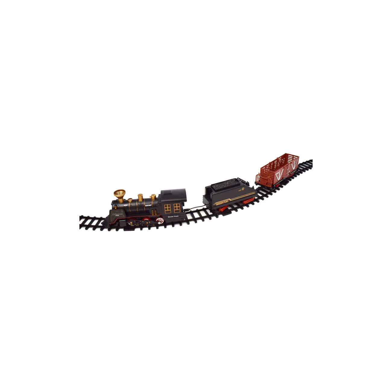 20-Piece Battery-Operated Plastic Train Play set with Tracks – Large ...
