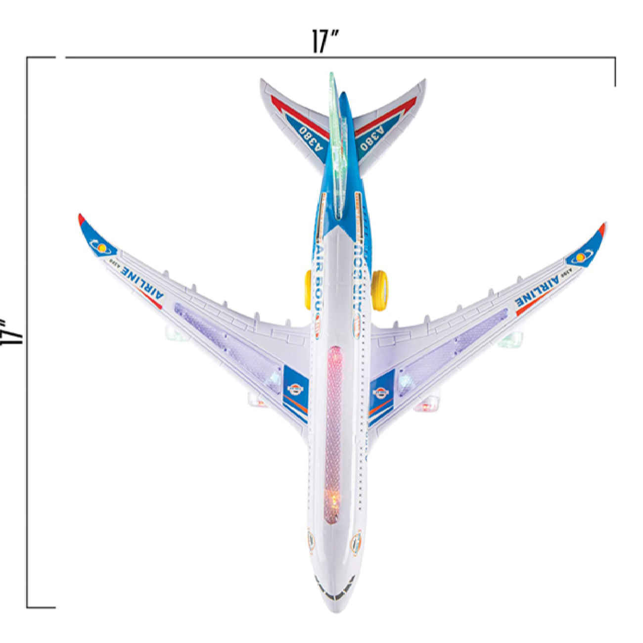 Airbus A390 Light-Up Toy Aircraft – Moves Forward with Auto Direction ...