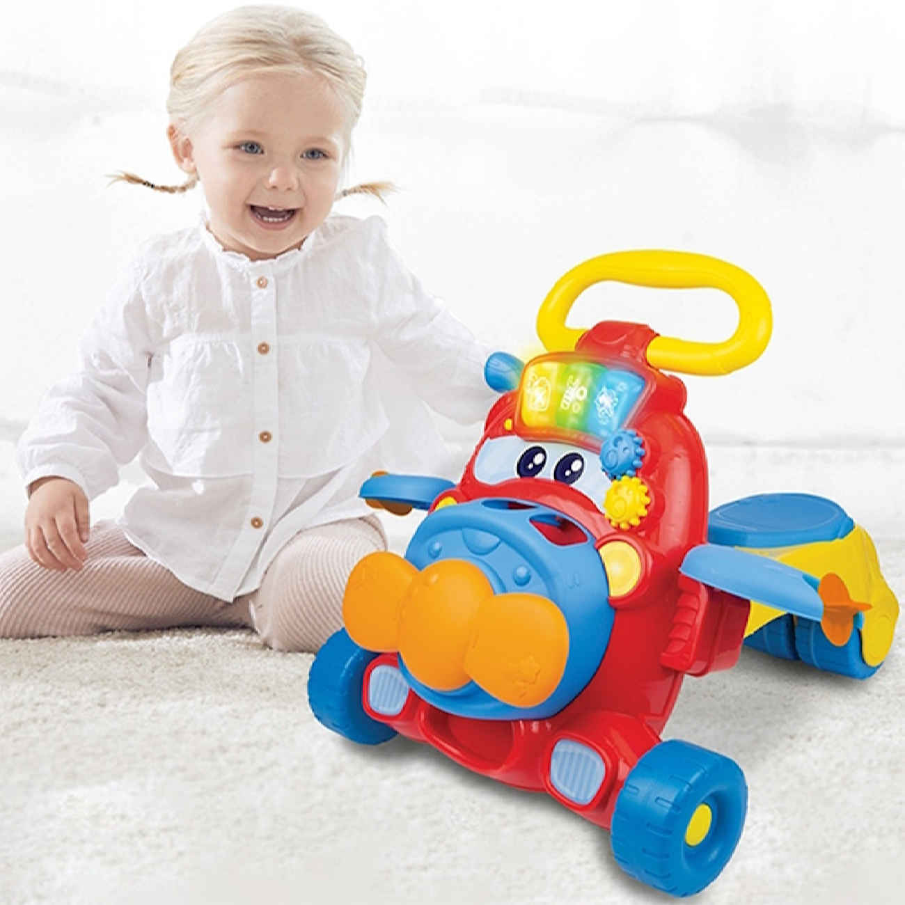 Cute Airplane-Themed Baby Walker – Safe and Fun Toddler Mobility ...