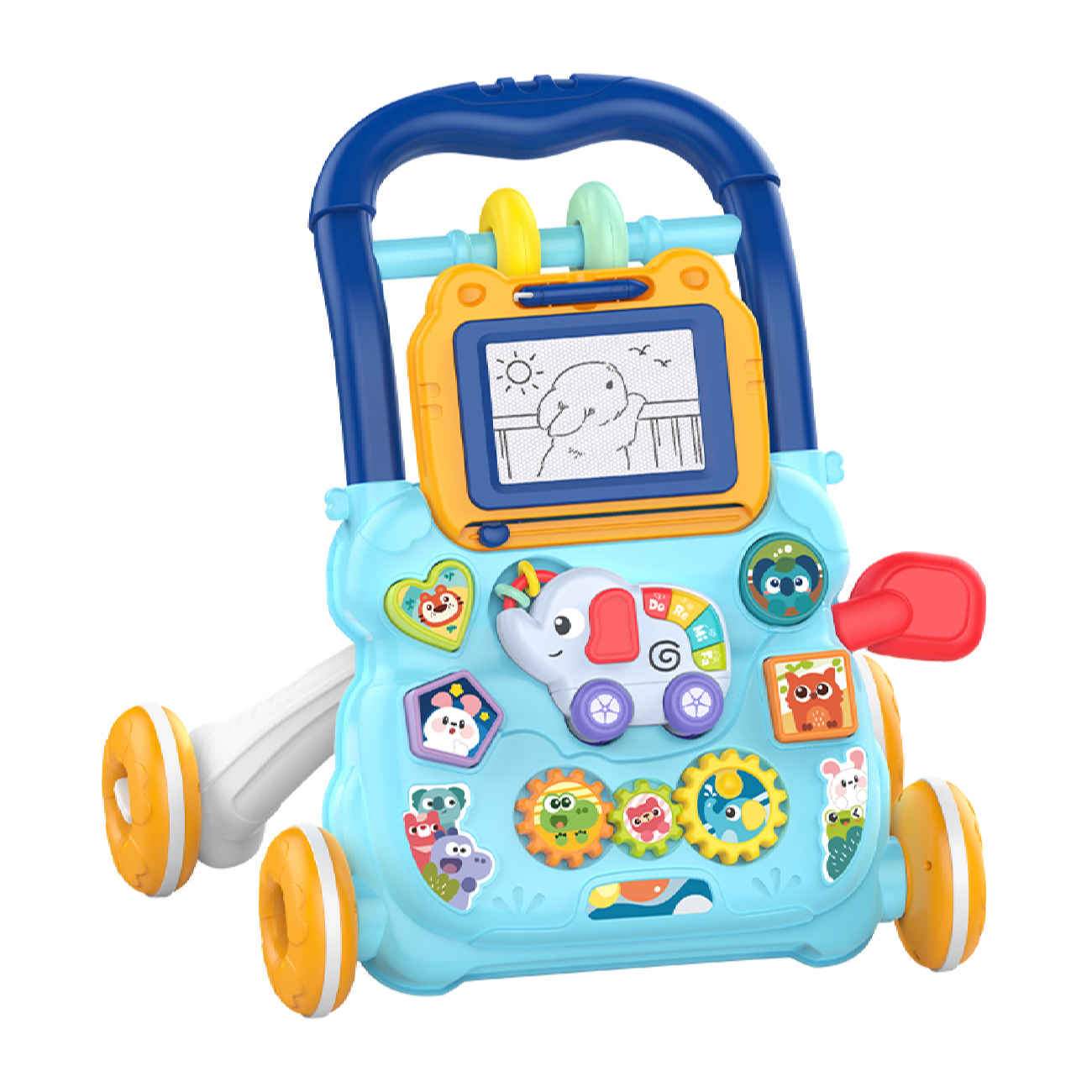 Cute Animal Themed Baby Walker – Interactive Educational Toy with Music ...