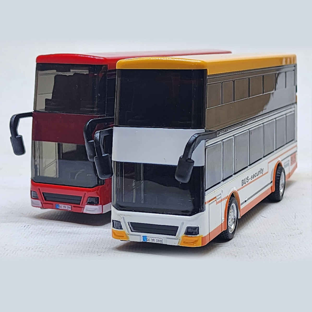 Die Cast Metal Double-Decker City Bus Toy – Pull-Back & Musical ...