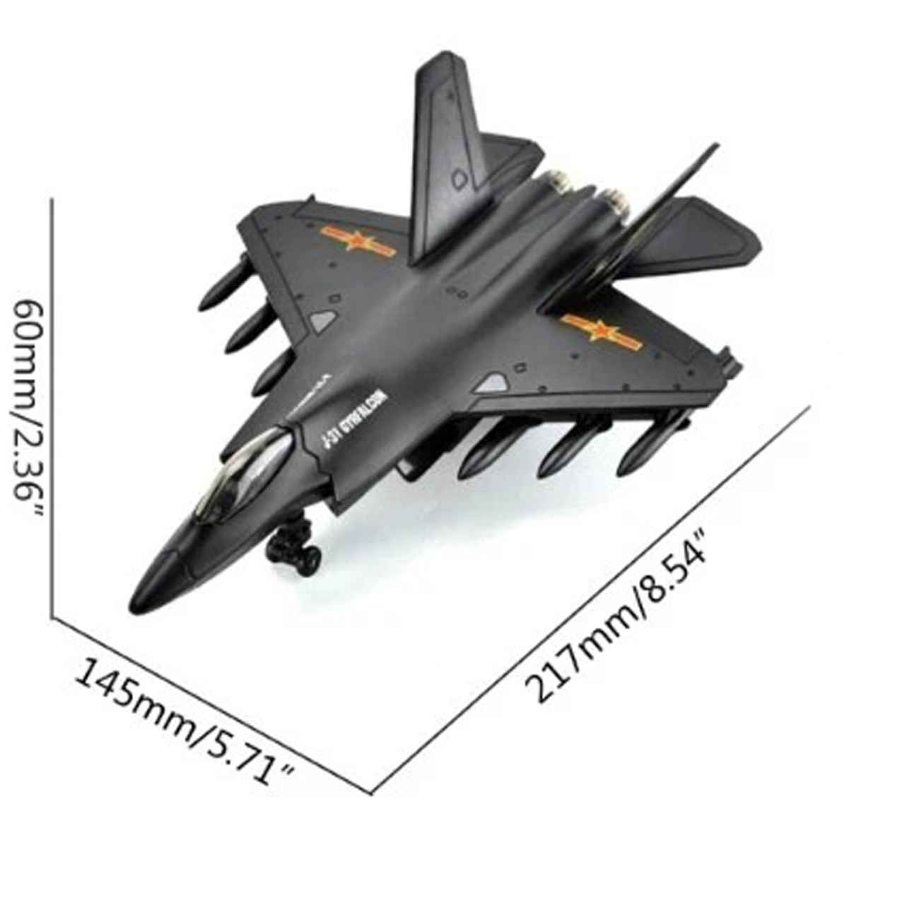 Fighter Plane Toy – Durable Collectible with LED Lights and Jet Sound ...