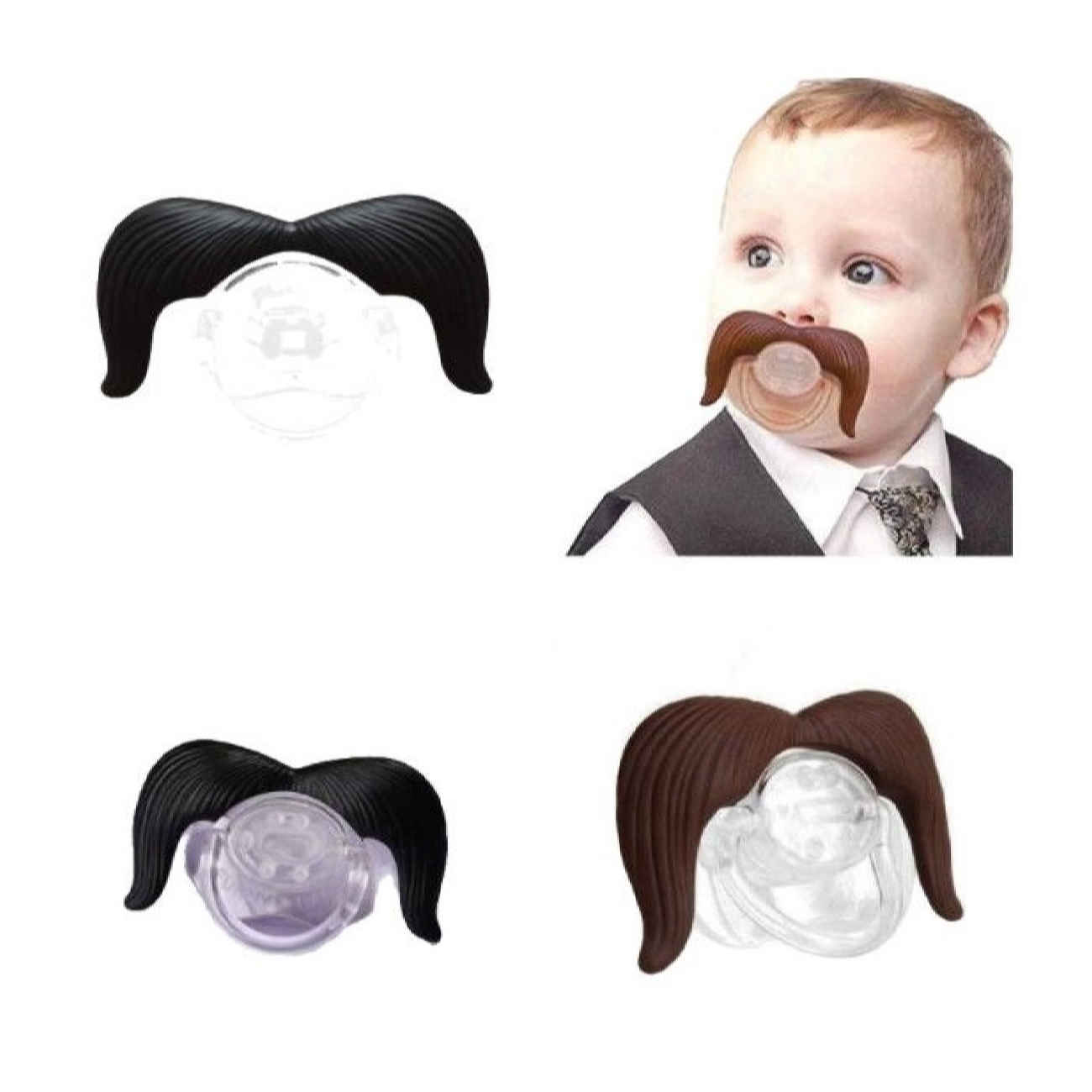 Funny Mustache Orthodontic Pacifier – Safe Silicone Comfort with a ...