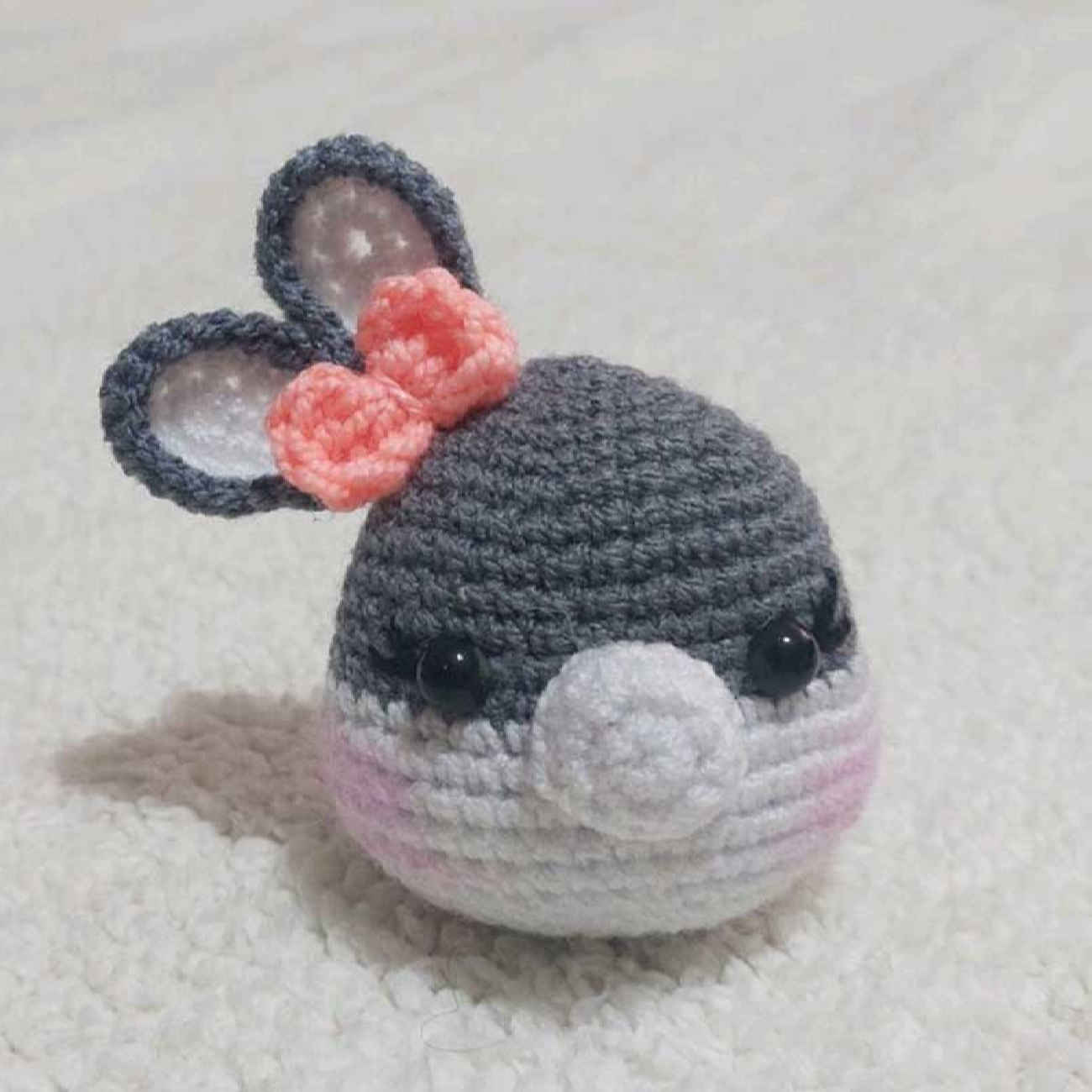Handmade Crochet Keychain – Bunny Design Accessory for Keys and Bags ...