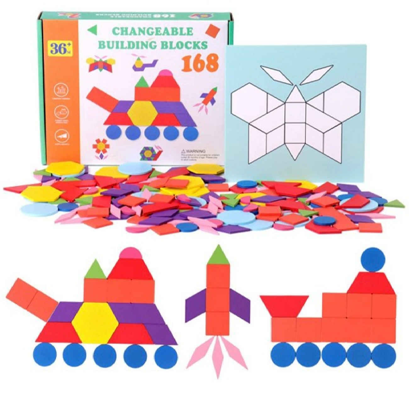 Kids’ Wooden Geometric Toy – Shape Recognition & Learning - ShopiPersia