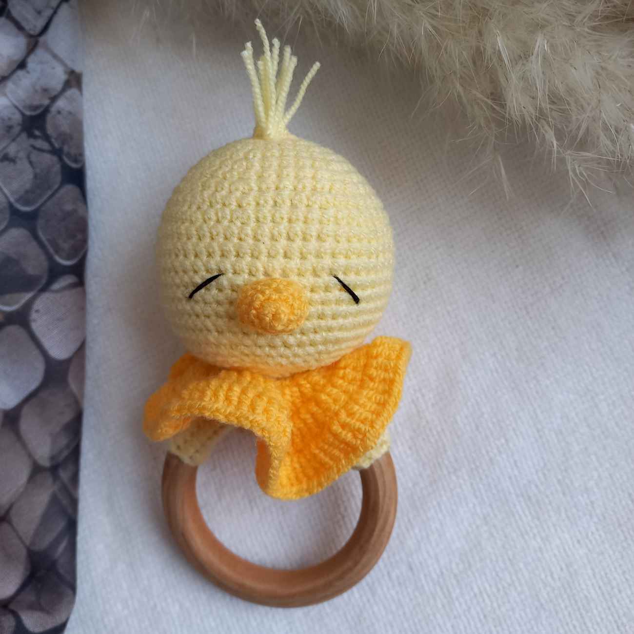 Knitted Baby Rattle - Lightweight, Perfect for Tiny Hands to Grasp ...