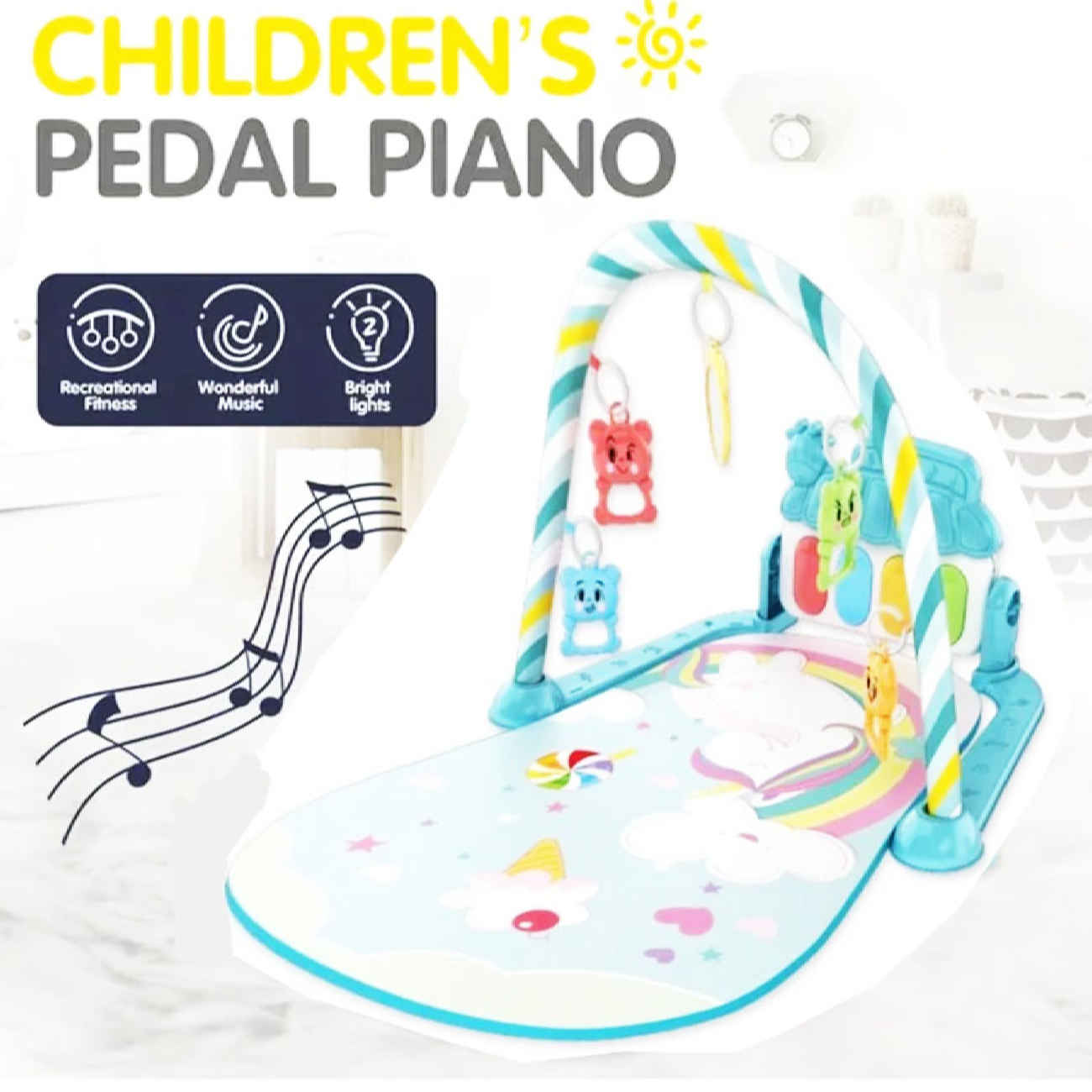 Magical Unicorn Baby Play Mat – Multifunctional Sensory & Activity Gym ...